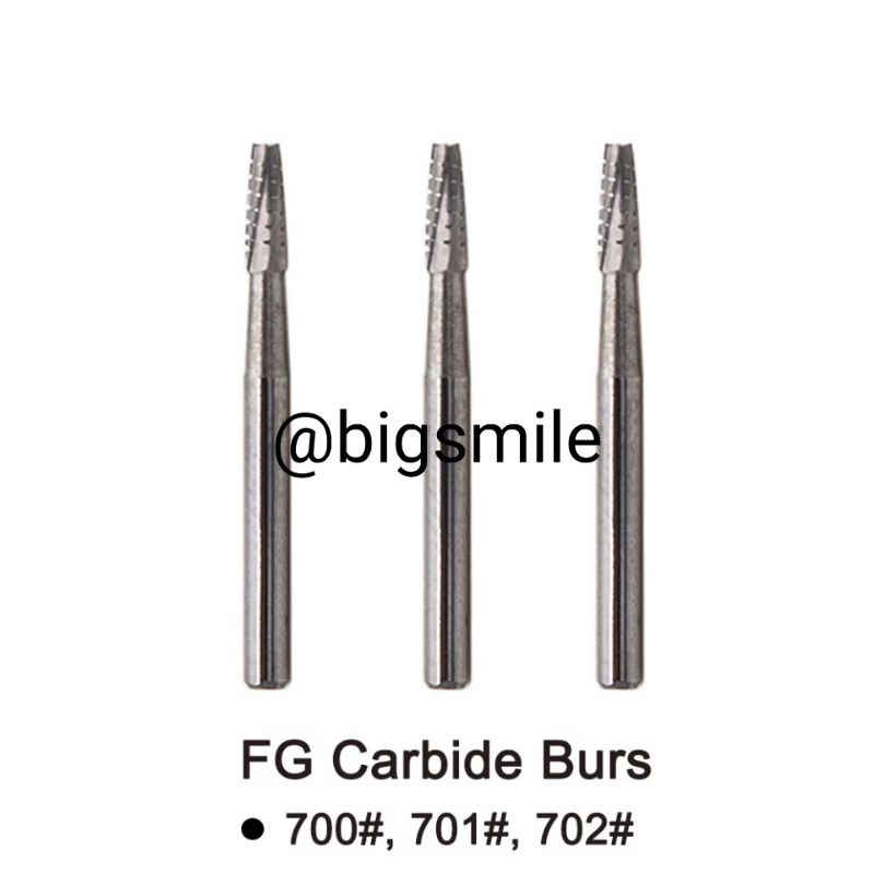 Jual Dental Carbide Bur Fissure High Speed FG 700 FG 701 FG 702 Bur ...