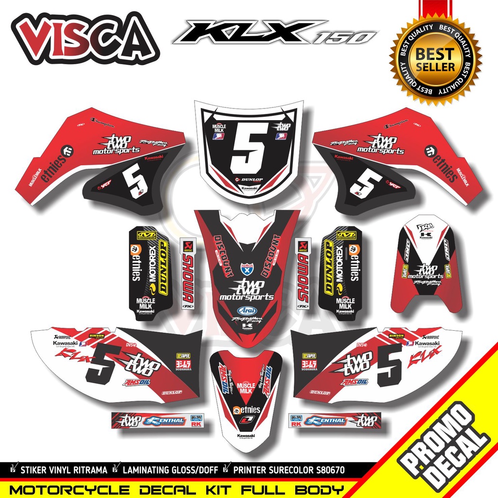Jual Stiker Klx 150 S Decal Klx Stiker Klx Decal Klx Hologram decal klx ...
