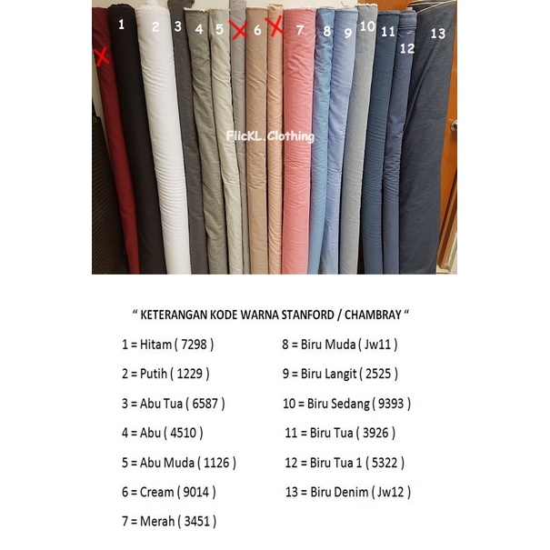 Jual Bahan Kain Chambray Denim Chambray Denim 6oz Katun Kemeja Casual ...