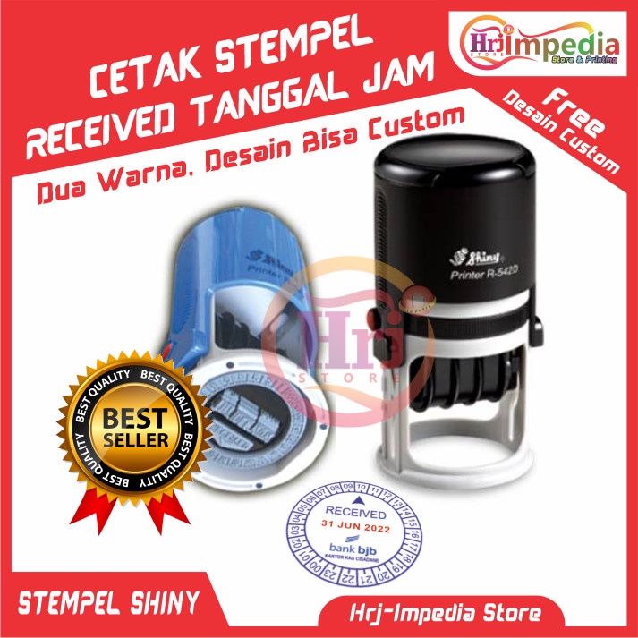 Jual Cetak Stempel Tanggal Jam Custom | Cetak Stempel Tanggal Logo ...