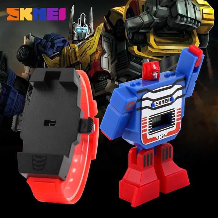 Jual Gadgetku4u Jam Tangan Anak SKMEI Transformer Robot Original ...