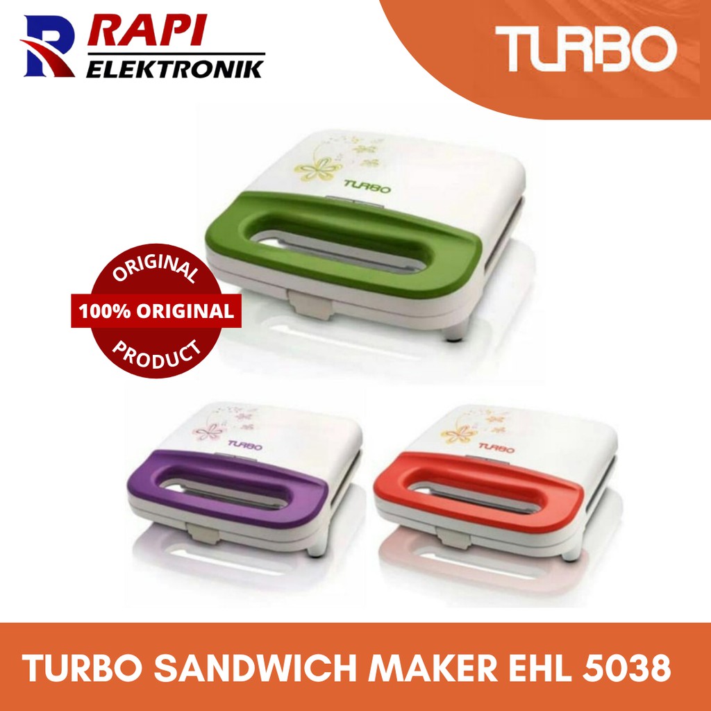 Jual TURBO SANDWICH MAKER EHL 5038 TOASTER/ PEMANGGANG ROTI | Shopee ...