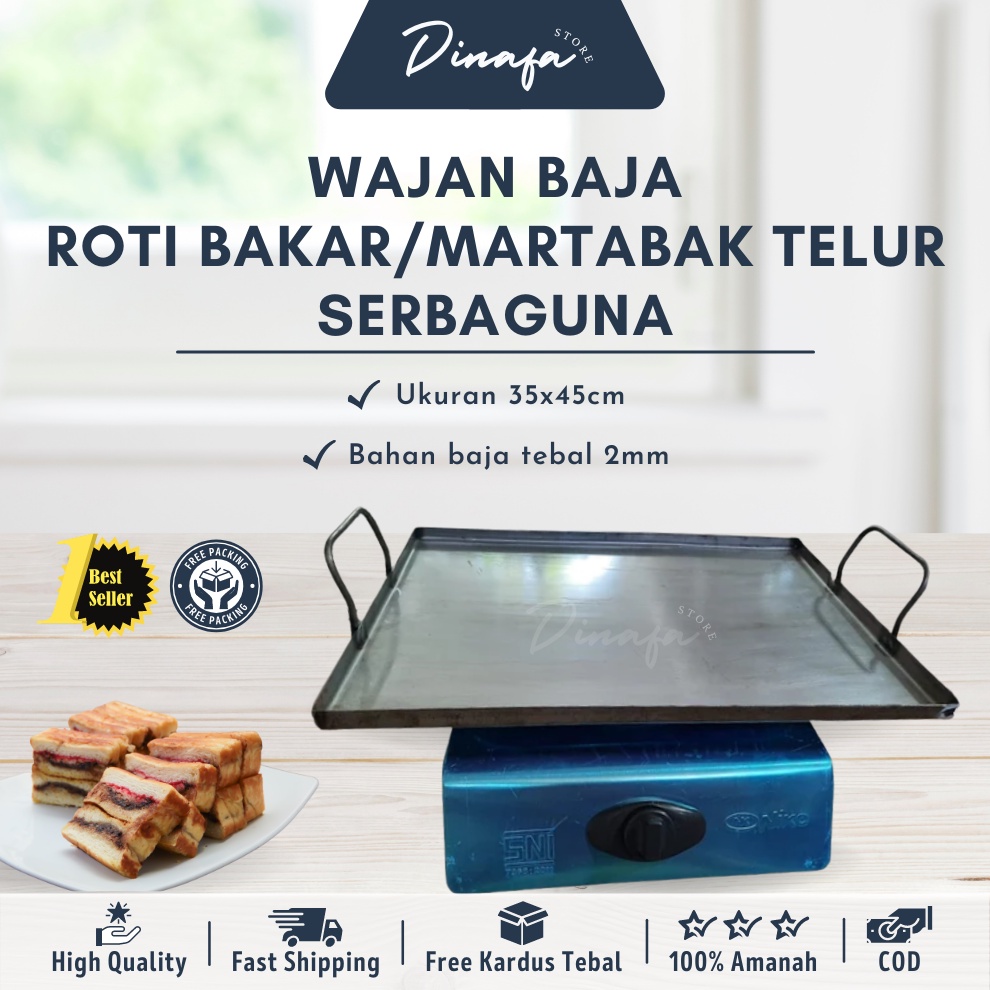 Jual Wajan Roti Bakar Wajan Sosis Bakar Wajan Kebab Dimensi 35x45 ...