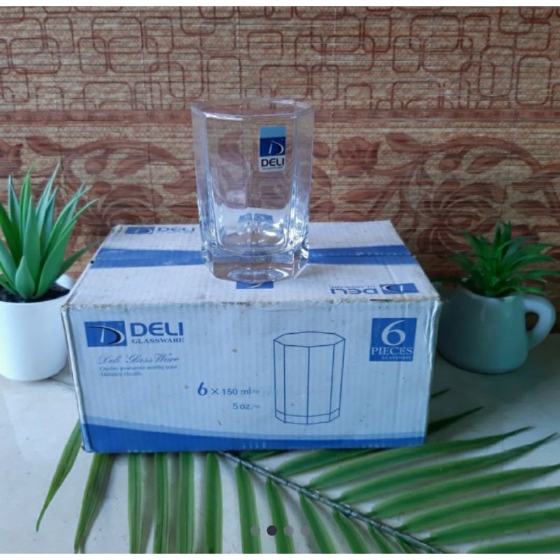 Jual Gelas Mini merk "DELI" 6pcs/Box diameter 6cm xT8.5cm (Jual khusus ...