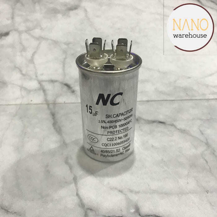 Jual Kapasitor AC Double 15uf / Capasitor 15 uf Air Conditioner ...