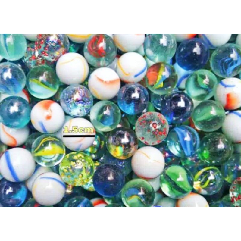 Jual 20 PCS MURAH Gundu Campur / Kelereng / Gundu Susu / Gundu Metalik ...