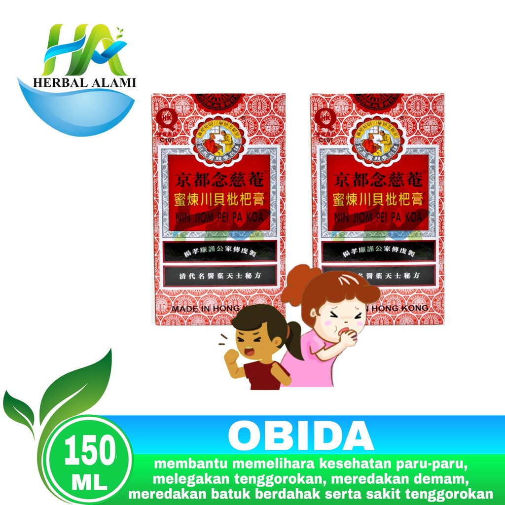 Jual Obat Batuk Ibu Dan Anak 150 ml - Nin Jiom Pei Pa Kao - OBIDA 150 ...