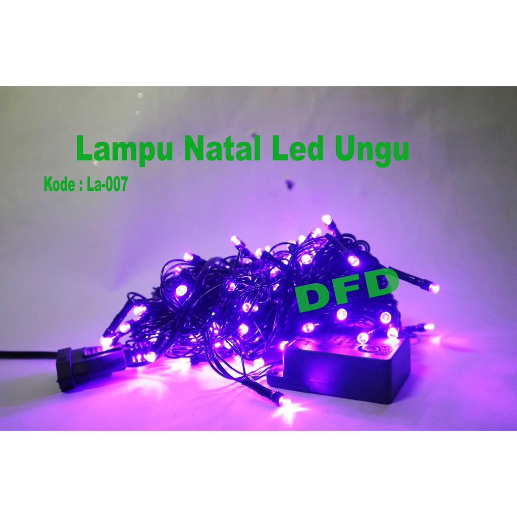 Jual Lampu Natal / Lampu Led Ungu ( Kode : LA - 007 ) | Shopee Indonesia