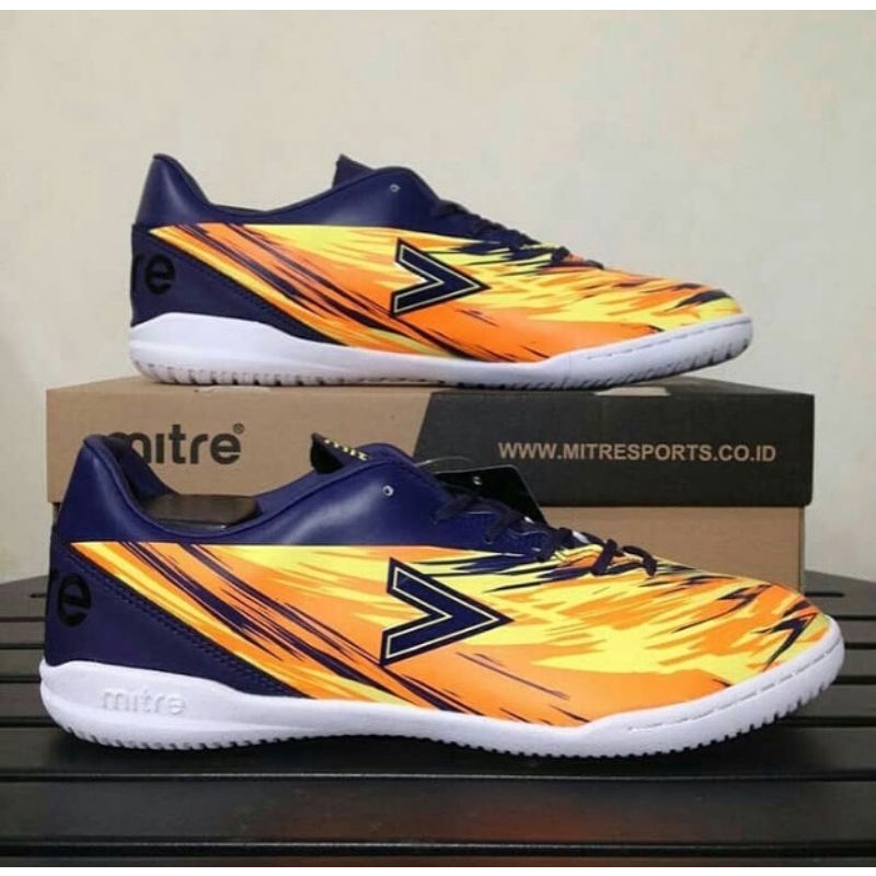 Jual Mitre Flare IN Hexorange Sepatu Futsal | Shopee Indonesia