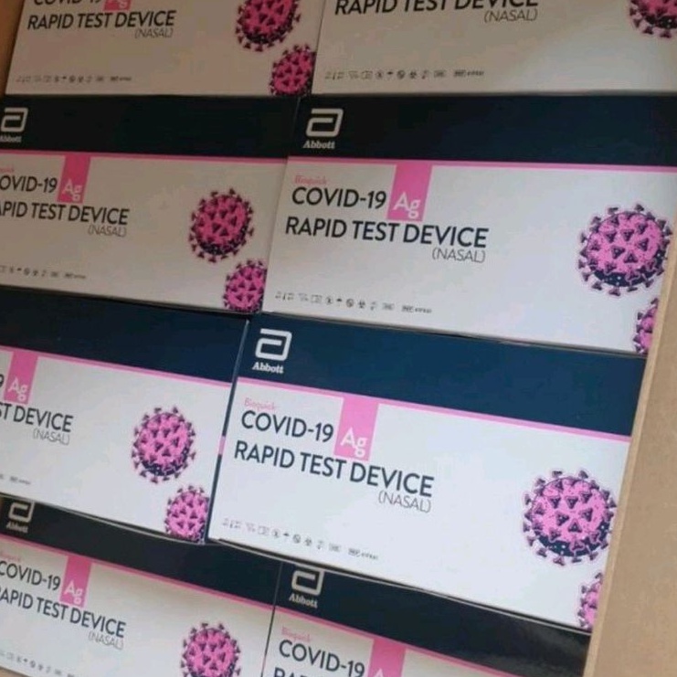 Jual Swab Test Antigen Abbott Nasal Original isi 25pc | Shopee Indonesia