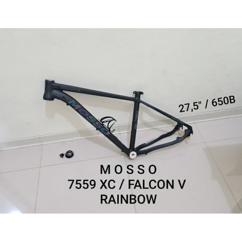 Jual Frame Set MTB Mosso valcon V black Hitam Rainbow 7559 XC wheel ...