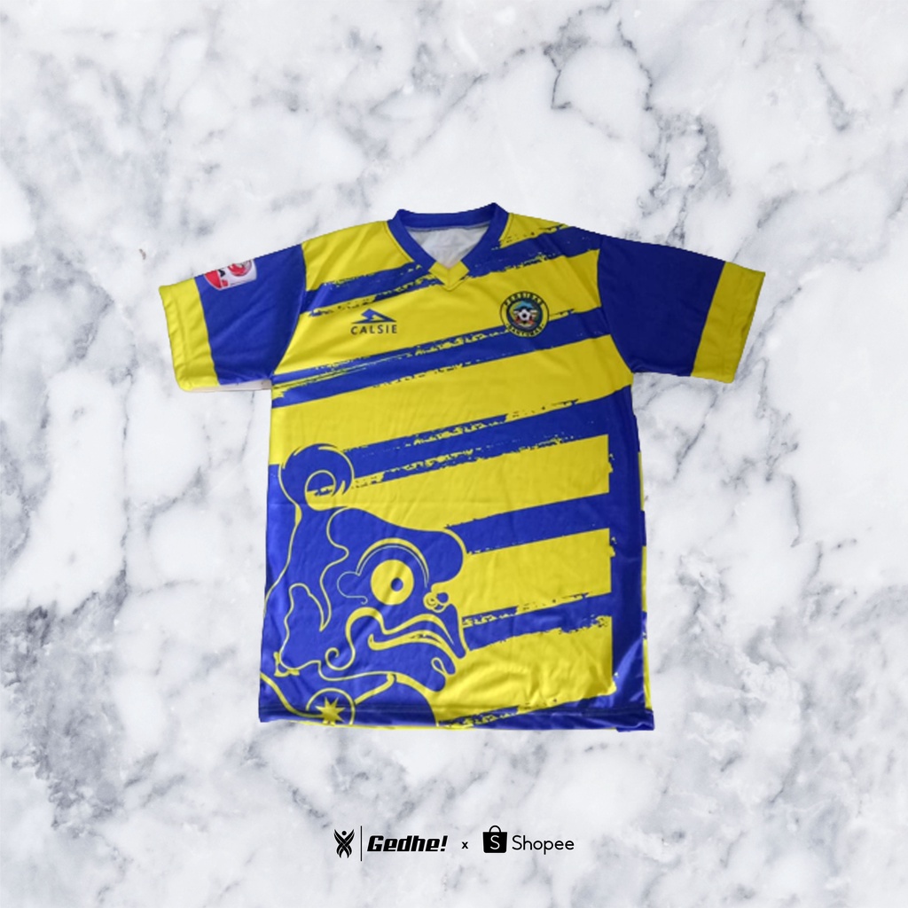 Jual Jersey Persibas Banyumas Kuning Free Custom Nama & Nomor Punggung ...