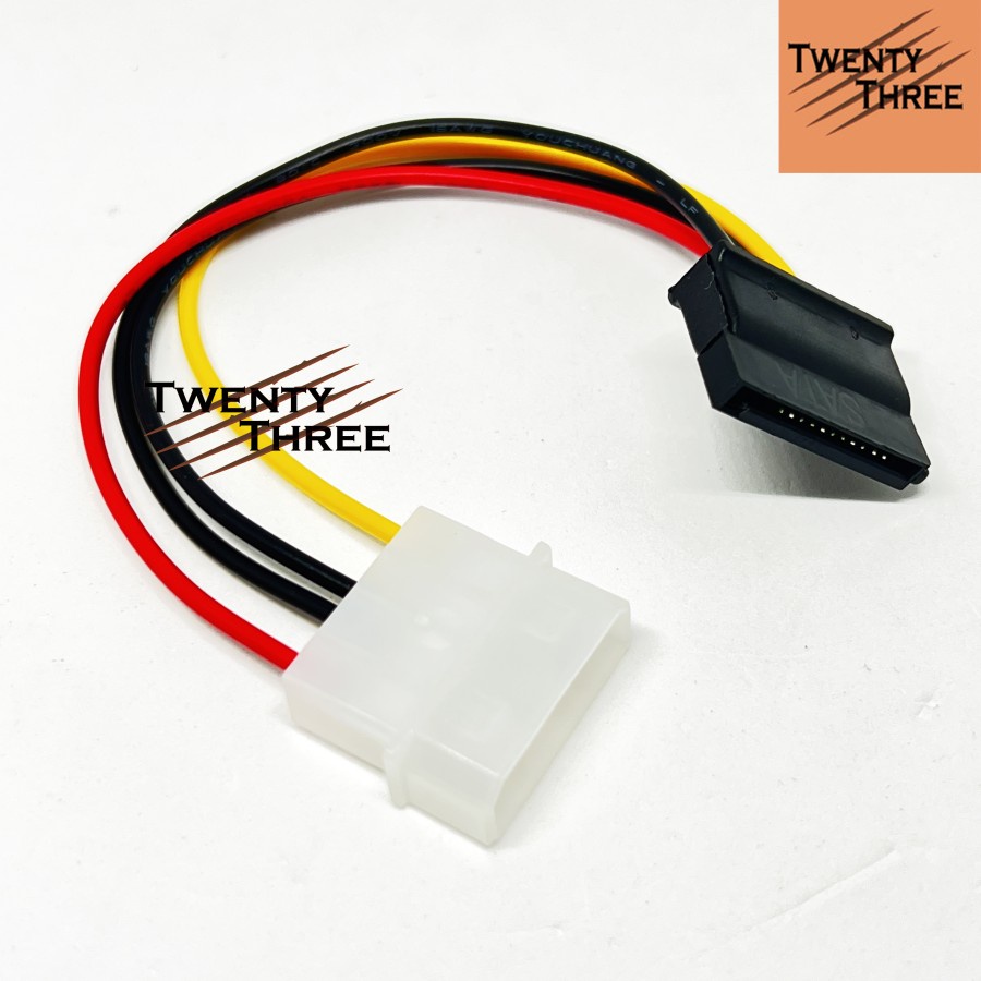 Jual Kabel Power Sata Extension Converter Molex 4pin to Sata 15pin ...