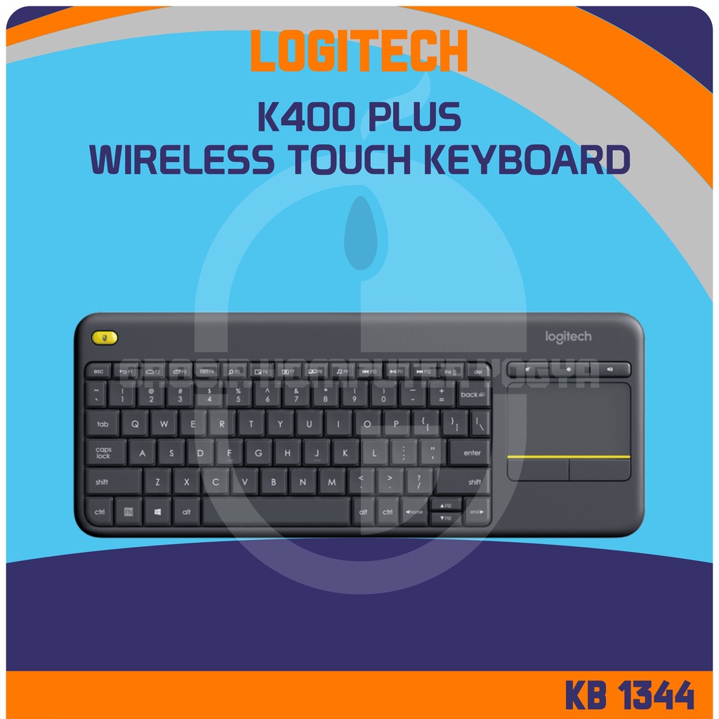 Jual Logitech K400 Plus Silent Keys 2.4GHz Wireless Touchpad Keyboard ...
