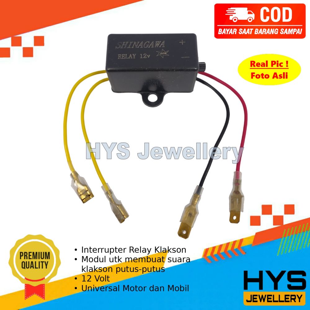 Jual [COD] Modul Relay Klakson Putus-Putus 12 Volt - Interrupter ...