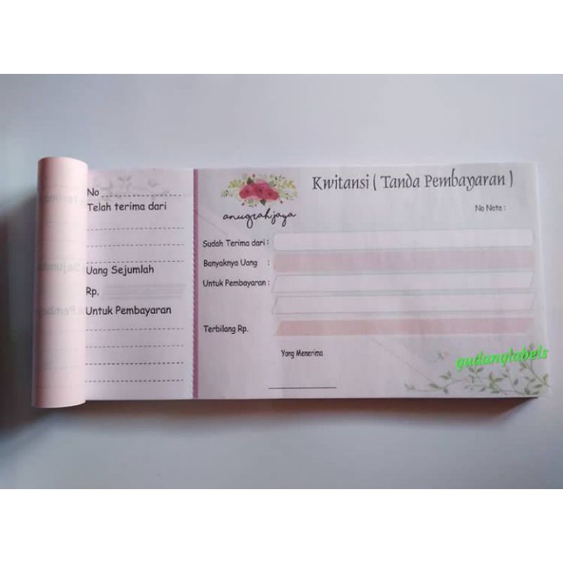 Jual Buku Kwitansi Tanda Bukti Pembayaran Custom Rangkap | Shopee Indonesia