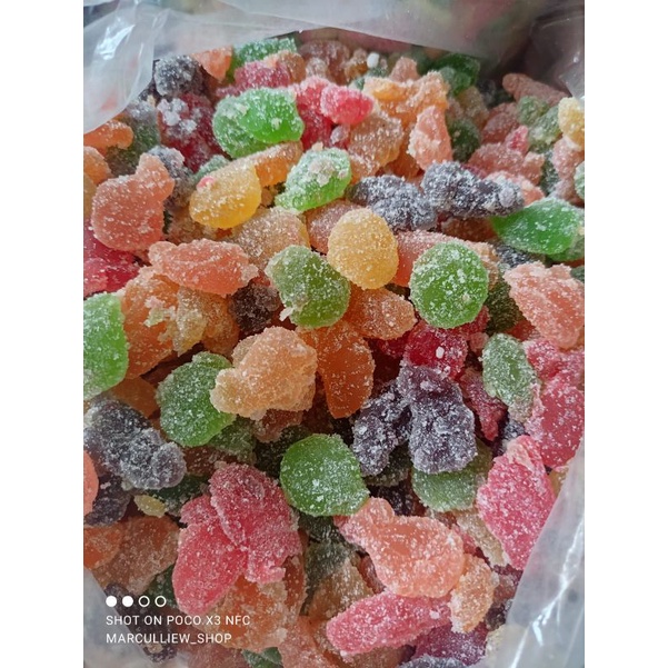 Jual yupi jelly gula buah buahan reject bentuk 500gr | Shopee Indonesia