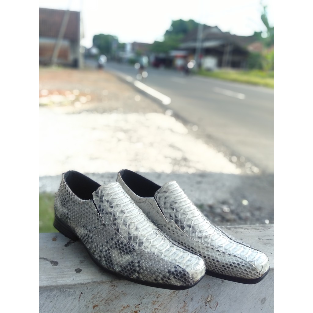 Jual Sepatu Kantor Kulit Ular Asli READY STOCK | Shopee Indonesia