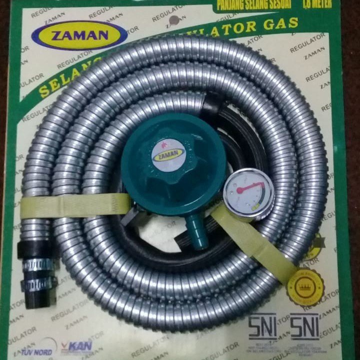 Jual Regulator Gas LPG Elpiji SNI dan Selang 1,8 Meter Klem Selang 2 ...