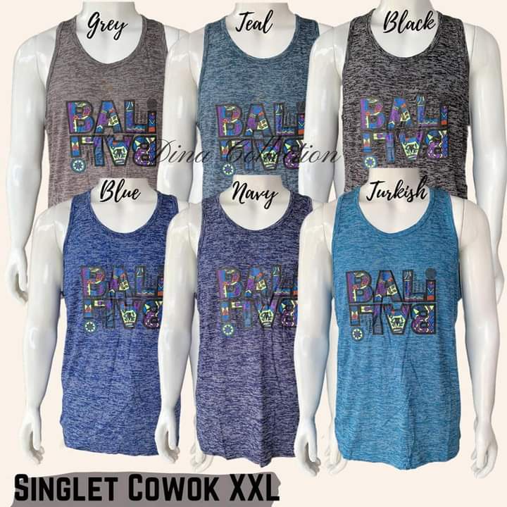 Jual Baju singlet serat Bali bali bolak balik kaos oblong | Shopee ...
