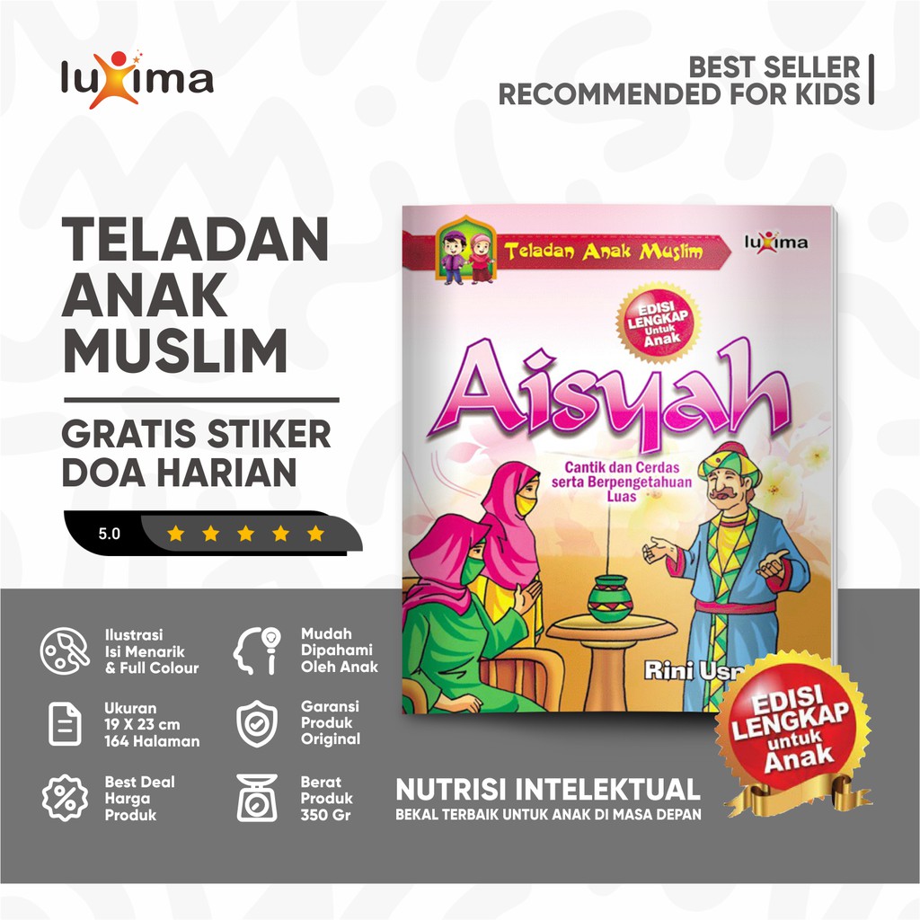 Jual Kisah Aisyah - Seri Teladan Anak Muslim 6 / Buku Cerita Sejarah Islam Bergambar dan Bacaan ...