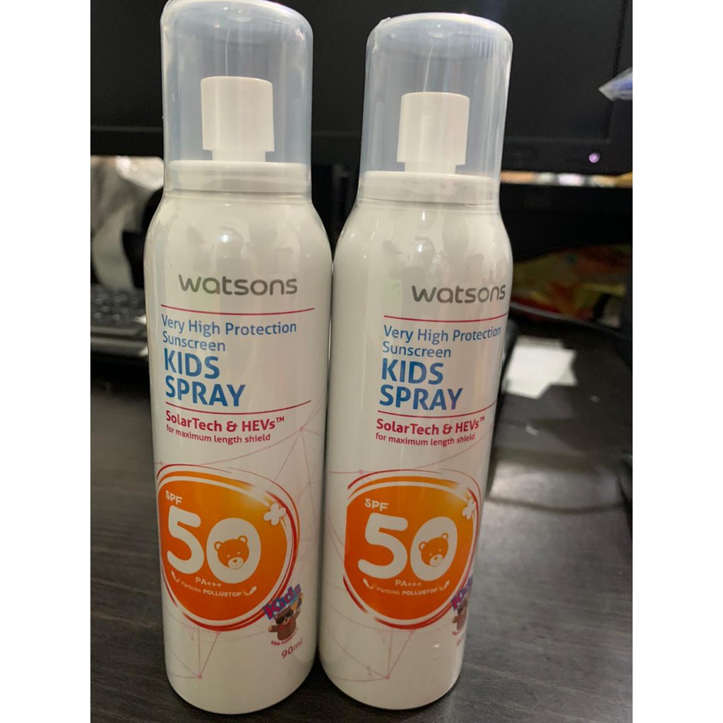 Jual WATSONS KIDS SPRAY SPF 50 / SUNSCREEN ANAK WATSONS | Shopee Indonesia