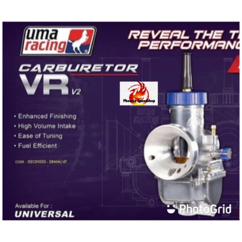 Jual Karbu Karburator Uma Racing PE 28 VR V2 | Shopee Indonesia
