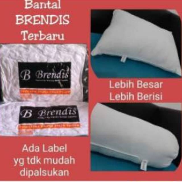 Jual BANTAL DAN GULING BRENDIS ISI BUSA SILICON | Shopee Indonesia