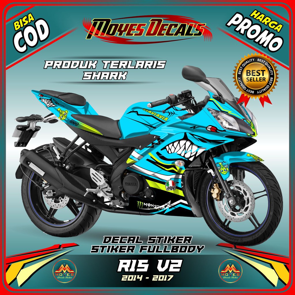 Jual Stiker decal striping yamaha R15 V2 Variasi Sticker Decal R15 v2 ...