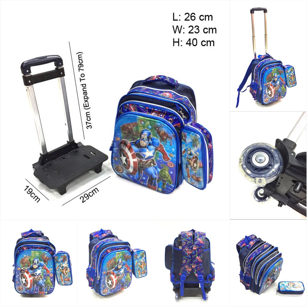 Jual CHILDREN TROLLY SET SEKOLAH IMPORT - 2623 KARAKTER I6 INCH ...