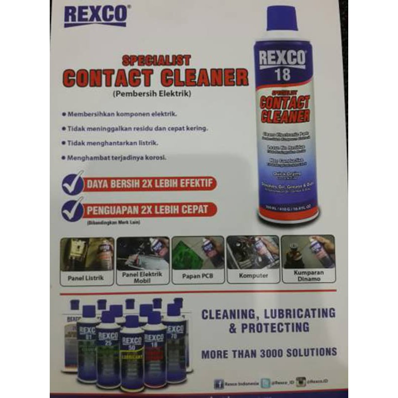 Jual Rexco 18 Contact Cleaner 220 Ml | Shopee Indonesia