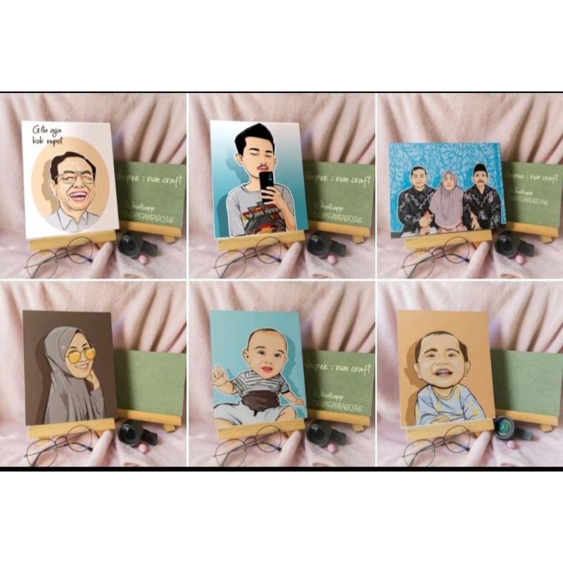 Jual [1 hari jadi] poster vector karikatur custom 8r | Shopee Indonesia