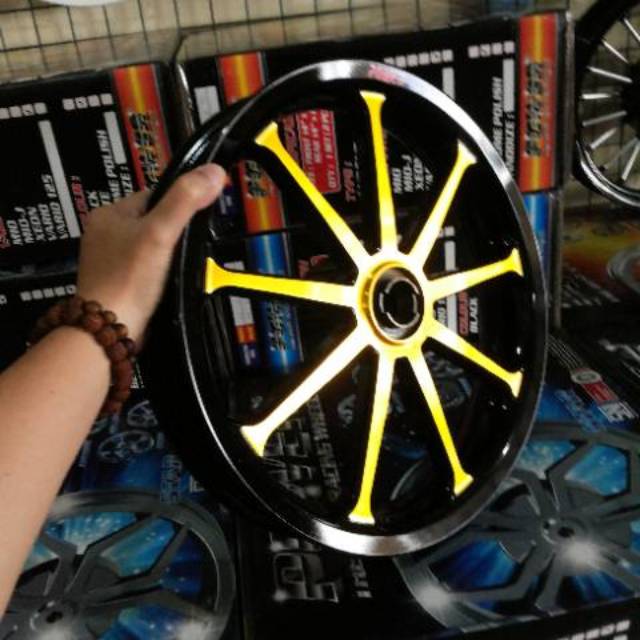 Jual Velg Motor Vario 125 Sun Black Gold | Shopee Indonesia