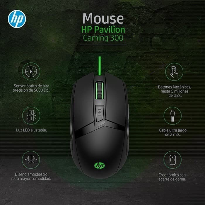 Jual HP PAVILLION GAMING MOUSE 300 - ORIGINAL | Shopee Indonesia