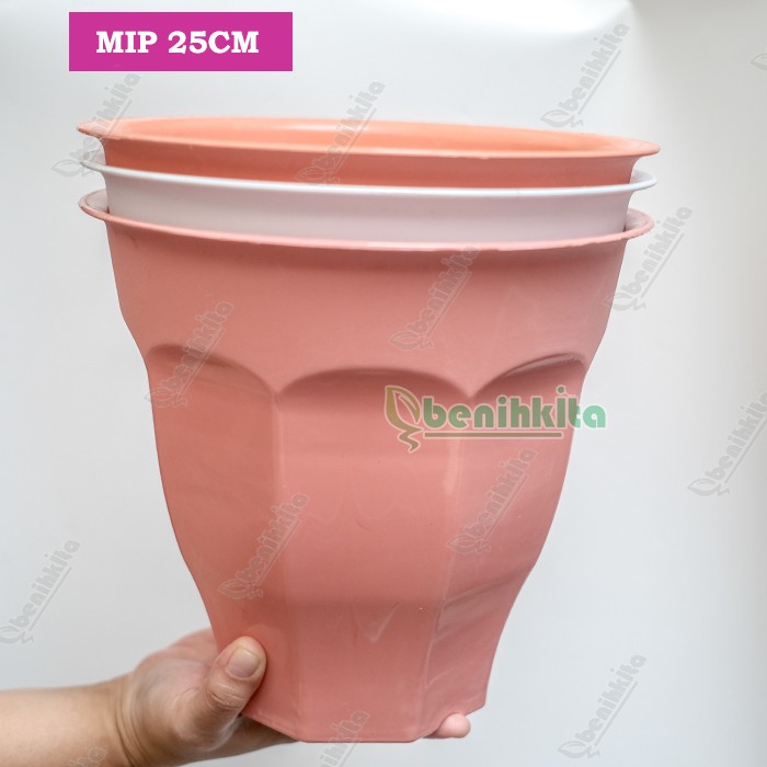 Jual Pot Tanaman-Bunga Tinggi Warna 25cm (MIP) | Shopee Indonesia