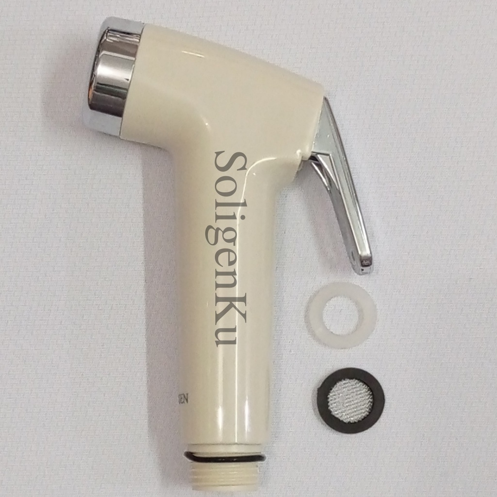 Jual Kepala Jet Shower Kloset Toilet Closet Cebok WC Semprotan Duduk Kamar Mandi SOLIGEN Putih ...