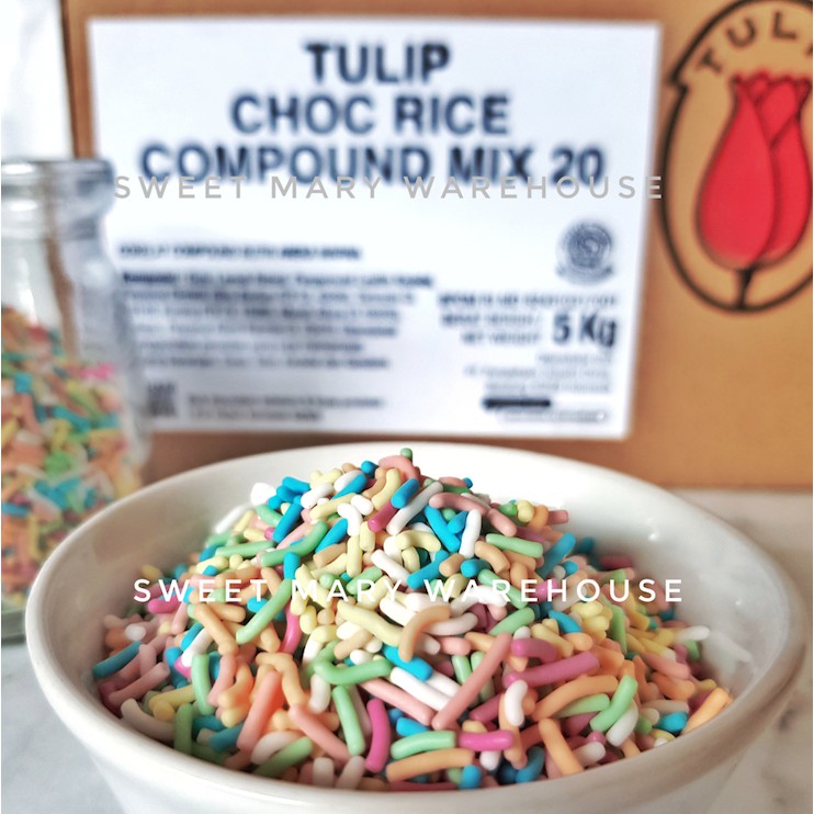 Jual Tulip Meses Rainbow MIX 250gr Chocorice MIX Meises Choco Rice Mix ...