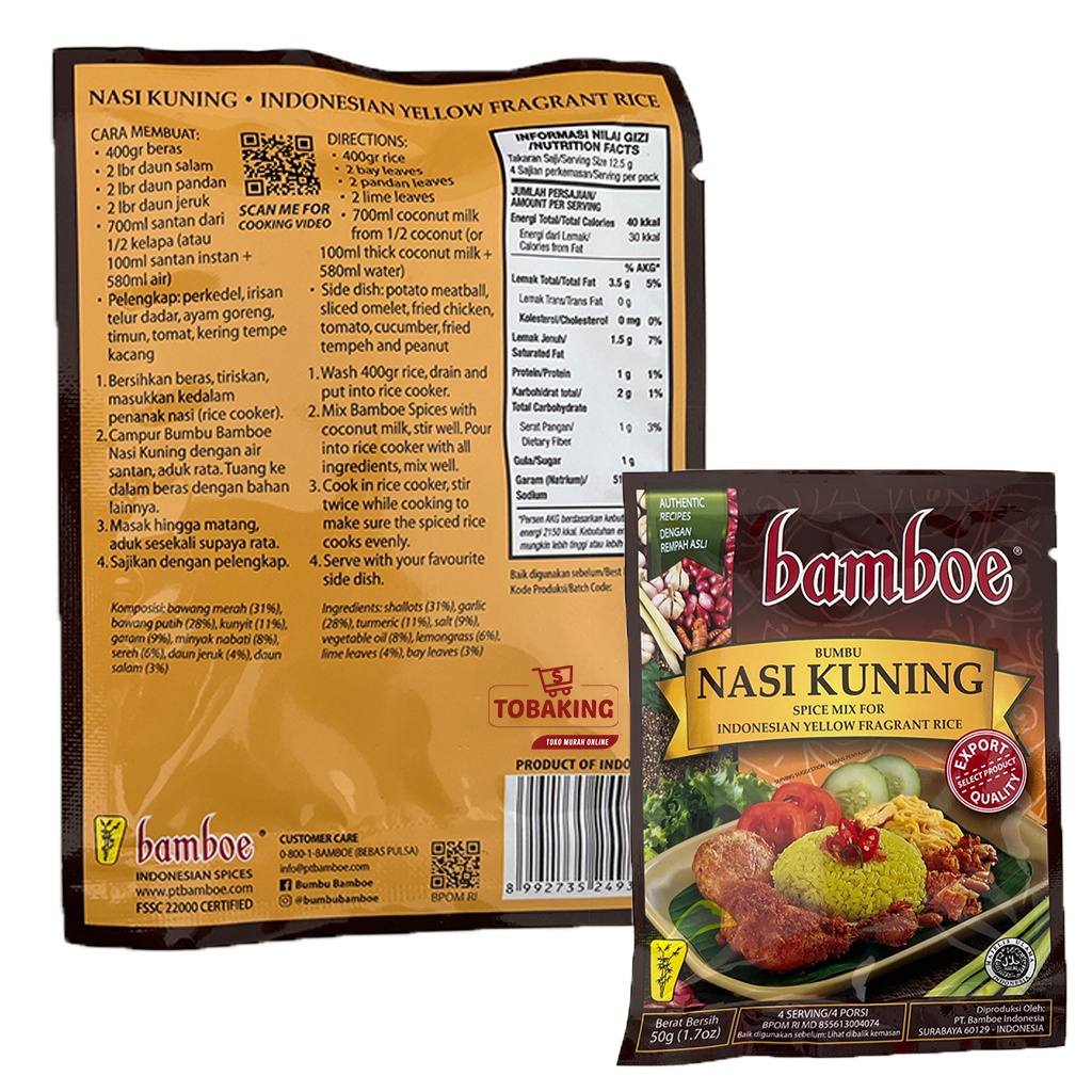Jual Bamboe bumbu dapur all varian rawon rendang balado nasi goreng ...