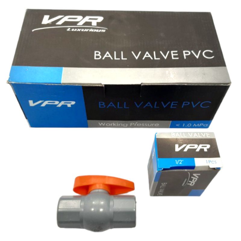 Jual Stop Kran PVC 1/2" | Ball Valve VPR 1/2 Inch | Pipa Stop Keran Air ...