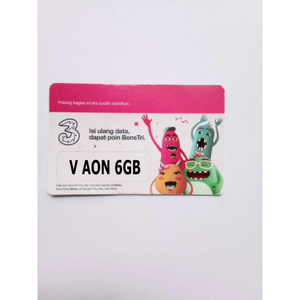 Jual VOUCHER TRI AON 6GB KUOTA BRANCH PURWOKERTO | Shopee Indonesia
