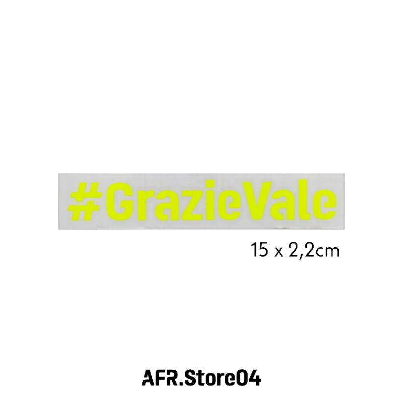 Jual Sticker Stiker #GrazieVale Grazie vale kuning Rossi | Shopee Indonesia