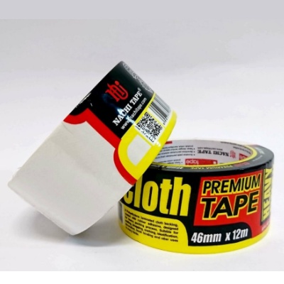 Jual Nachi Cloth Tape Lakban Kain 46 mm / 2 Inch x 12 meter Putih ...