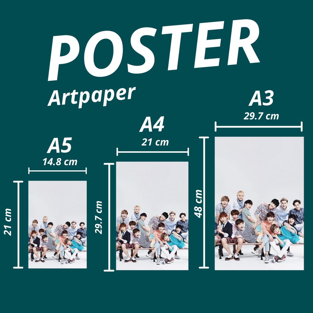 Jual (A4) ARTPAPER CETAK POSTER CUSTOM MURAH POSTER | Shopee Indonesia