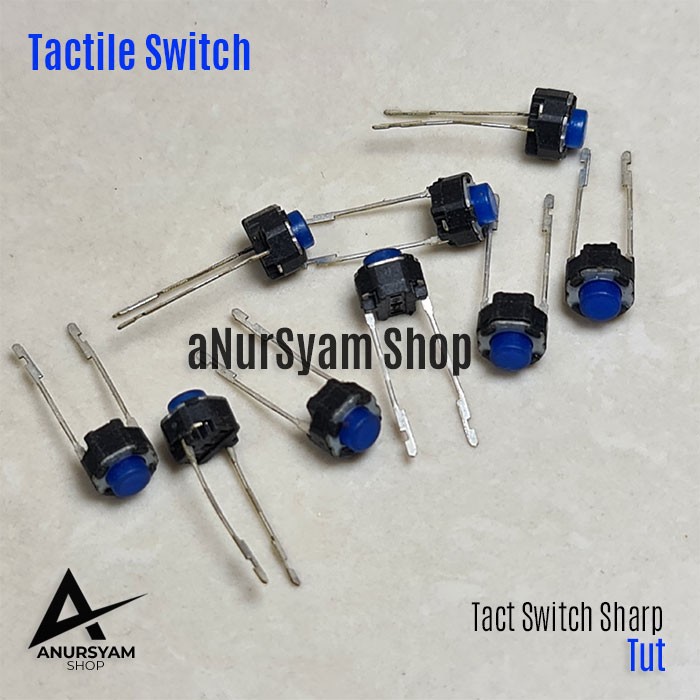 Jual Tact Switch Bulat 2 Pin / Tut Switch 2 Pin Bulat Sharp / Tuth TV ...