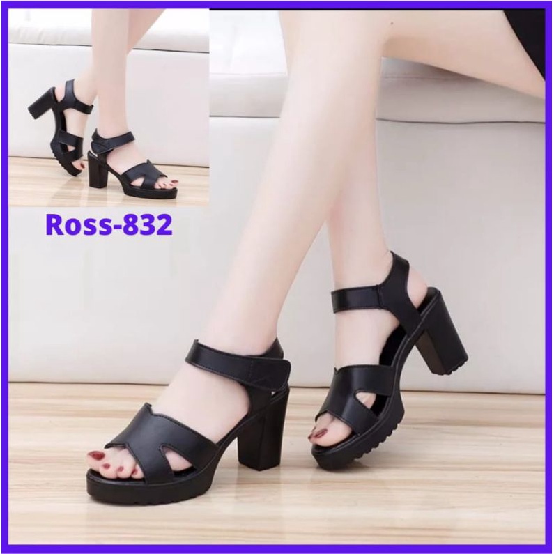 Jual High heels tumit asli premium bahan kulit berkualitas (Ross-832 ...