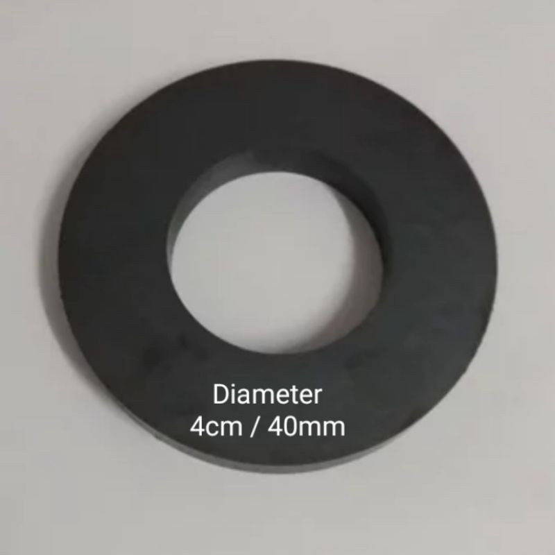 Jual Magnet/Besi berani FERRITE model bulat magnet 4cm 40mm | Shopee ...