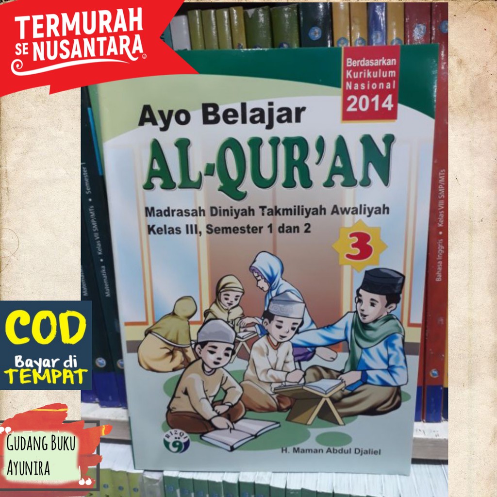 Jual Ayo belajar Al qur'an kelas 3 Diniyah takmiliyah Awaliyah ...
