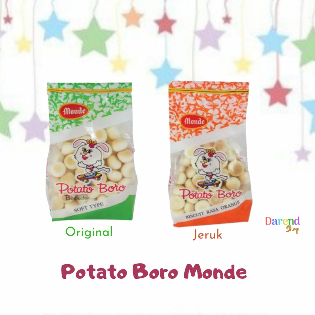 Jual Monde Potato Boro Cookies Kukis Kentang Cemilan dan Makanan Anak ...