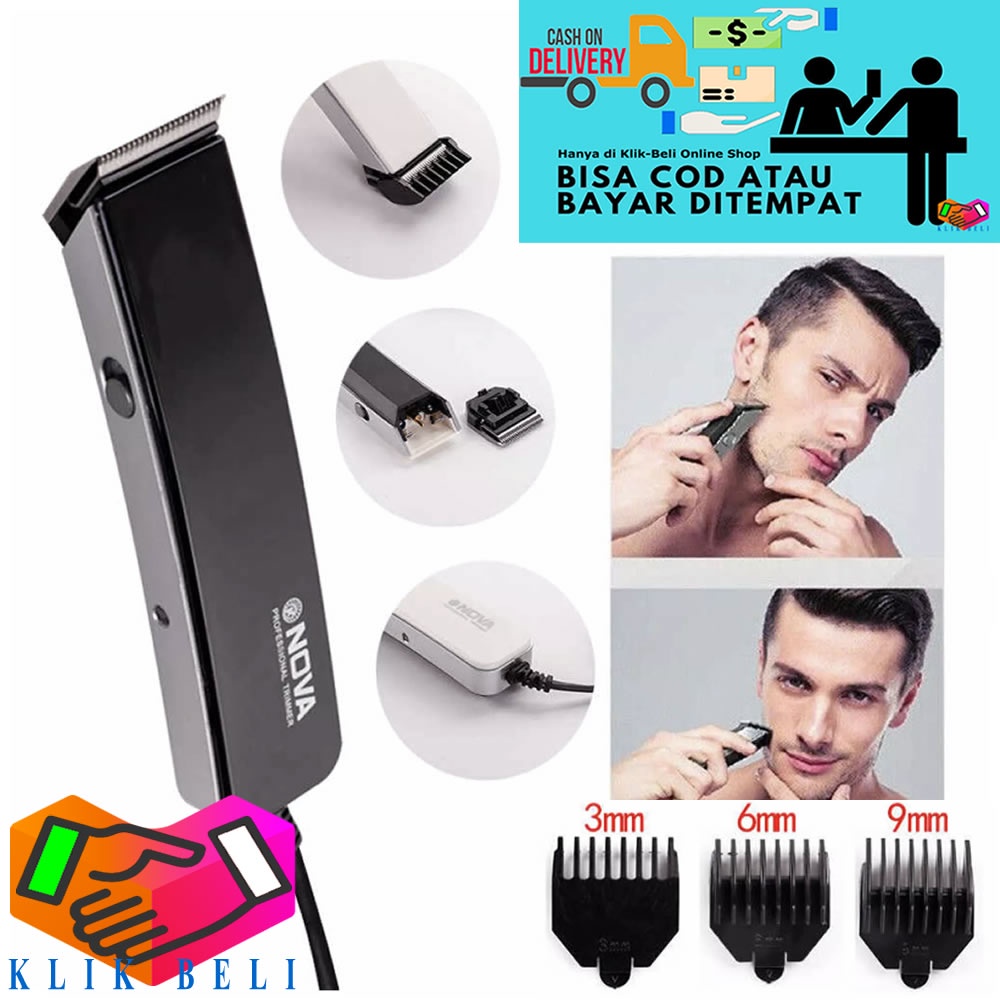 Jual Alat Cukur Rambut Elektrik Charger NEW NOVA NS 216 Alat Cukur Jenggot dan Kumis Pria ...