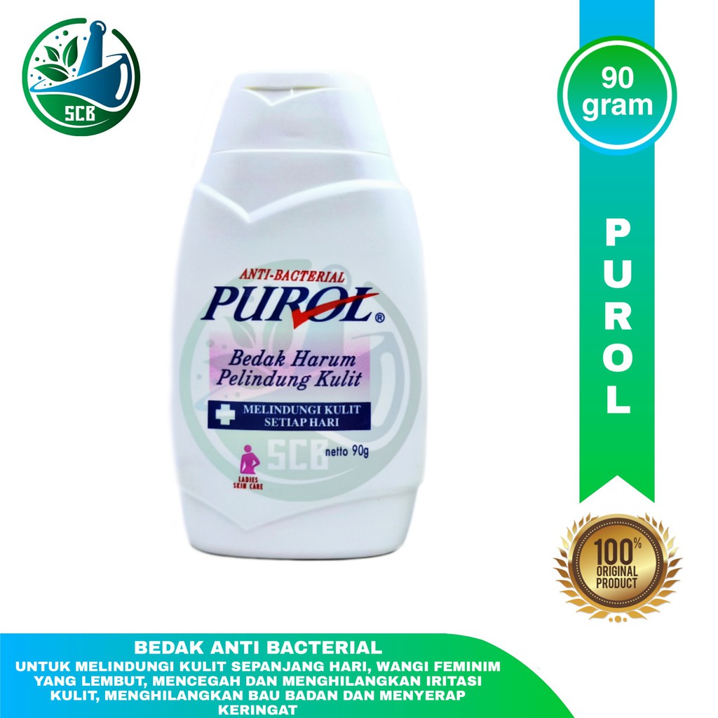 Jual Purol Pink Anti Bacteri 90g ( Bedak Harum Pelindung Kulit ...